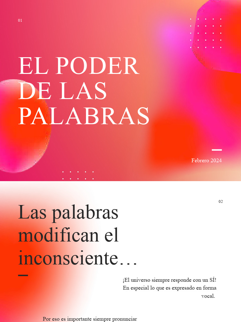 El Poder de Las Palabras | PDF
