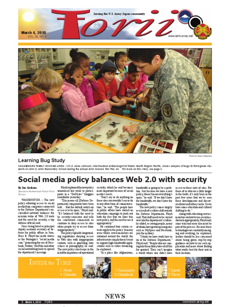 Torii U.S. Army Garrison Japan Weekly Newspaper, Mar. 4, 2010 Edition ...