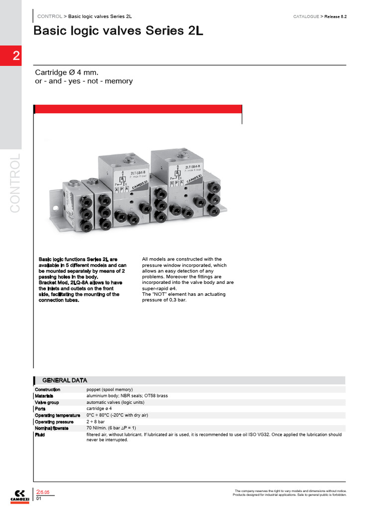 Basic Logic Valves Series | PDF