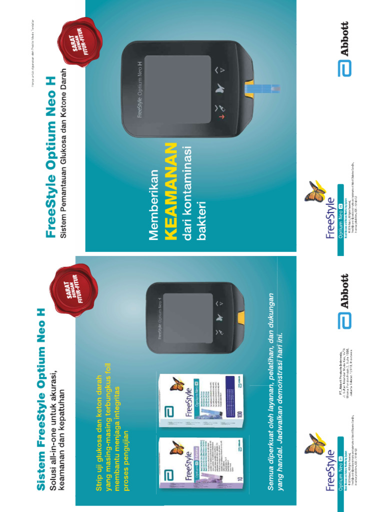 Brosur FreeStyle Optium Neo H Glucose Strip | PDF