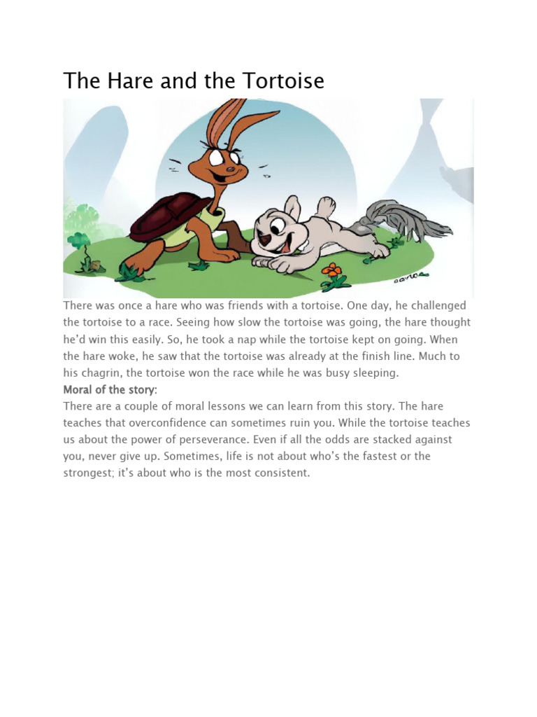 SHORT STORY The Hare and The Tortoise | PDF