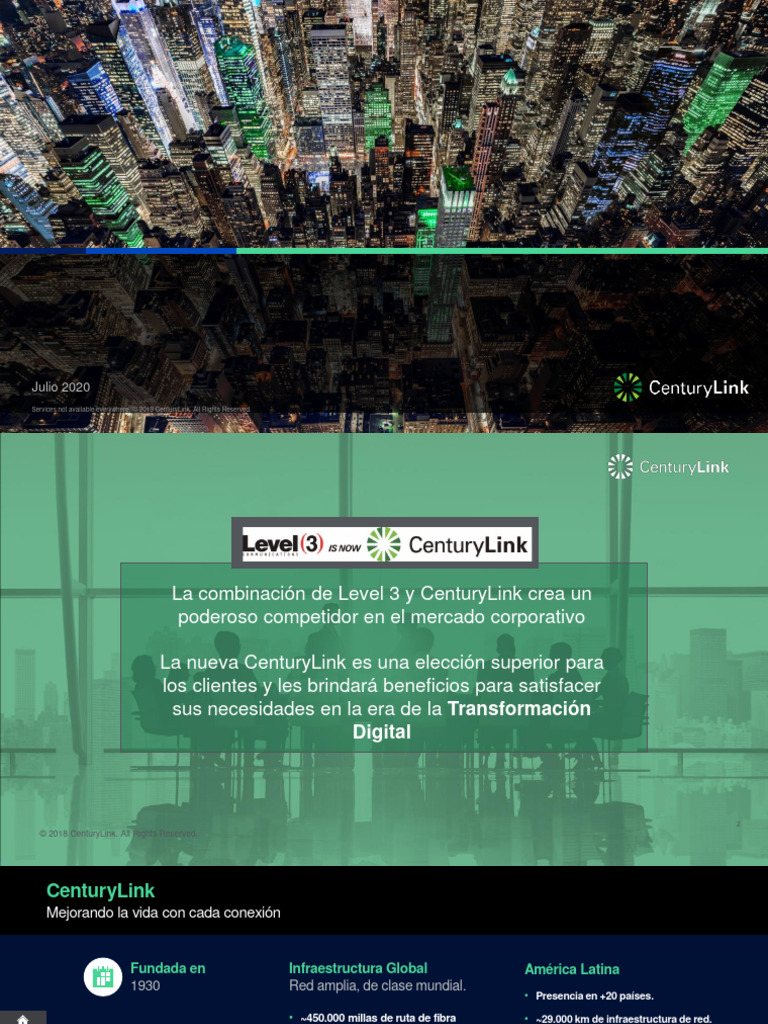 Infraestructura y Servicios de CenturyLink | PDF | Computación en la nube | Tecnología de ...