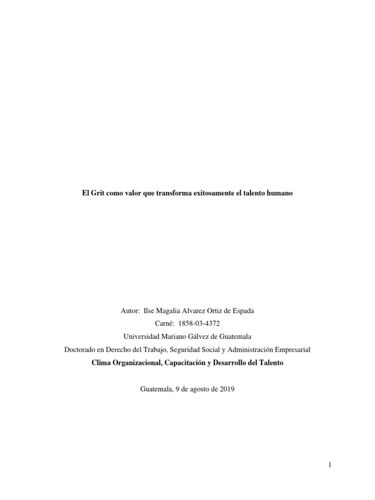 El Grit Como Valor Que Transforma Exitos | PDF | Academia militar de ...