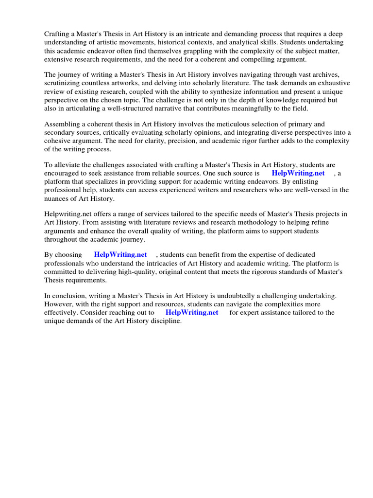 Masters Thesis Art History | PDF | Thesis | Graffiti