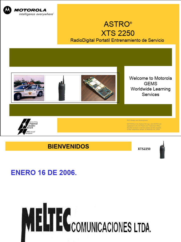XTS 2250 Pres - Espanol | PDF | Informática