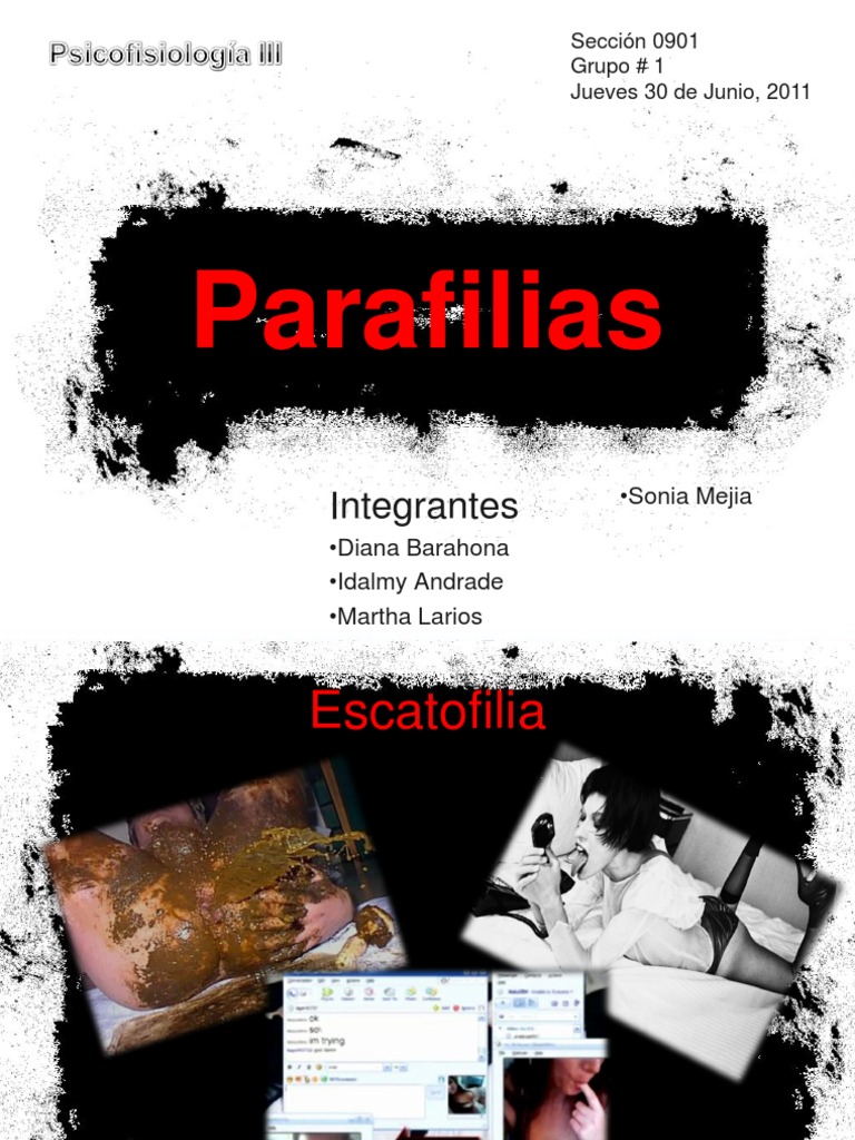 Escatofilia y otras parafilias explicadas | PDF | Zoofilia ...