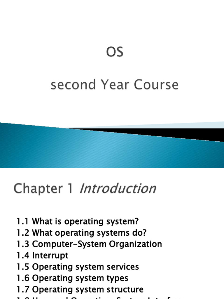 OS Lecture 1 | PDF | Operating System | Booting OS Lecture 1 | PDF | Operating System | Booting