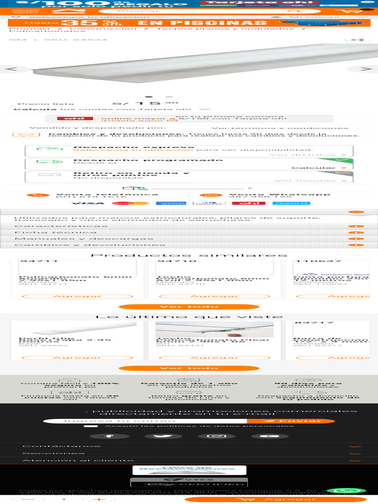 Perfil U 6 MM x2.10 M - Promart | PDF | Informática
