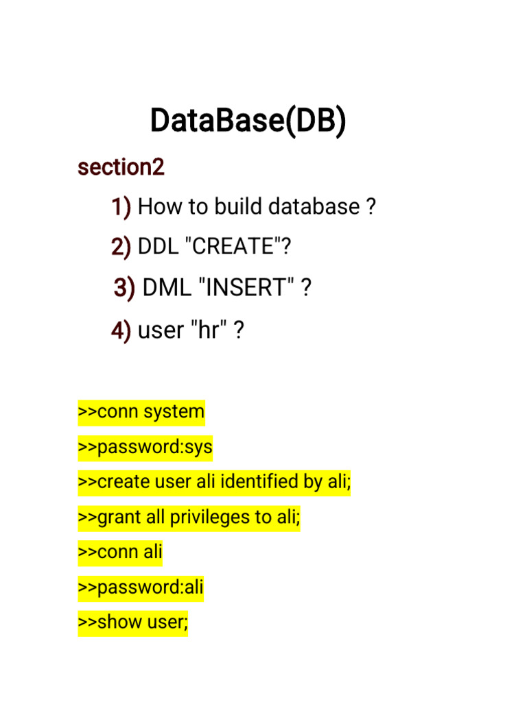 Section2 DB | PDF | Sql | Databases
