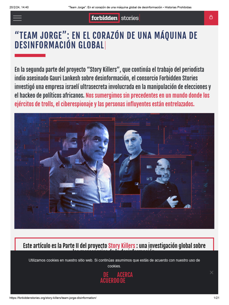 "Team Jorge" - en El Corazón de Una Máquina Global de Desinformación ...