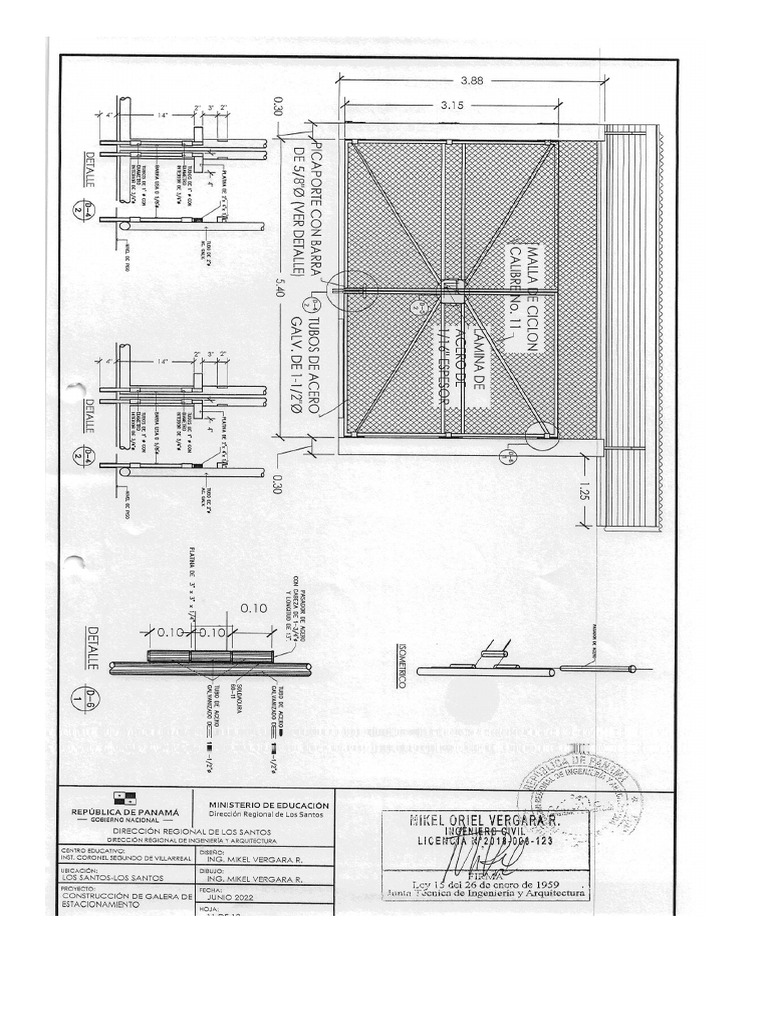 Planos Del Estacionamiento | PDF