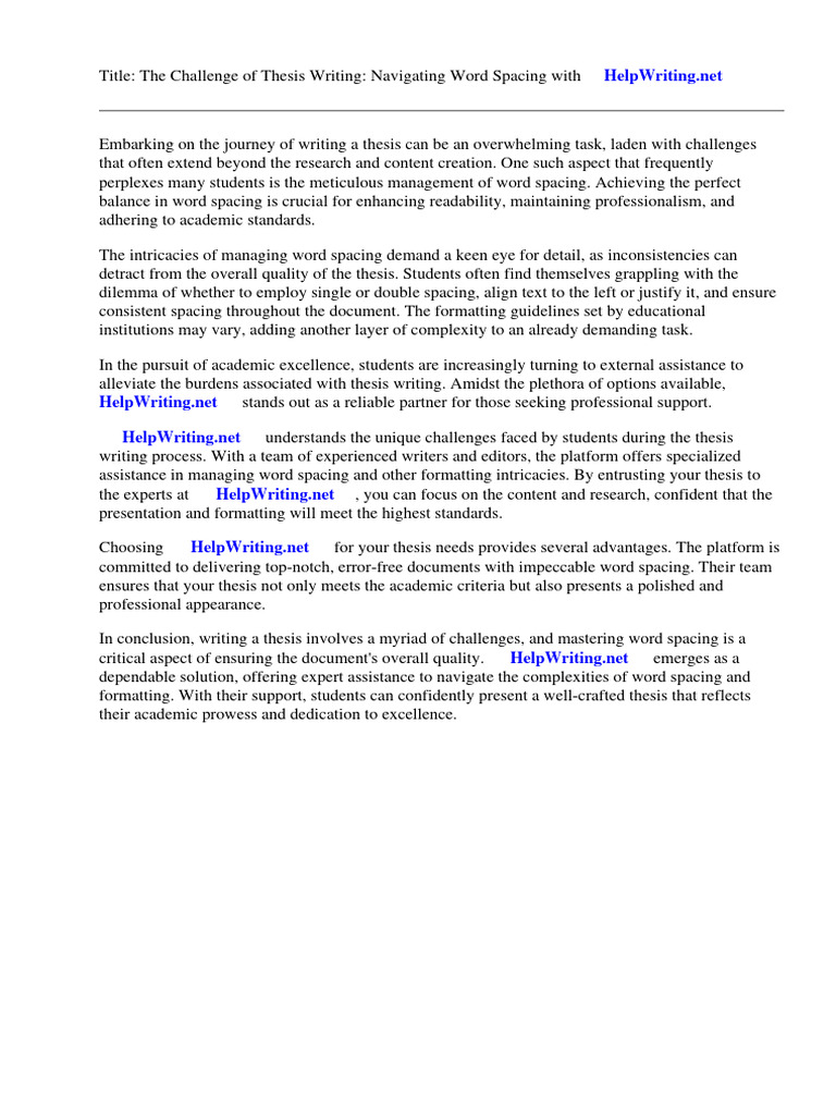 Thesis Word Spacing | PDF | Computers