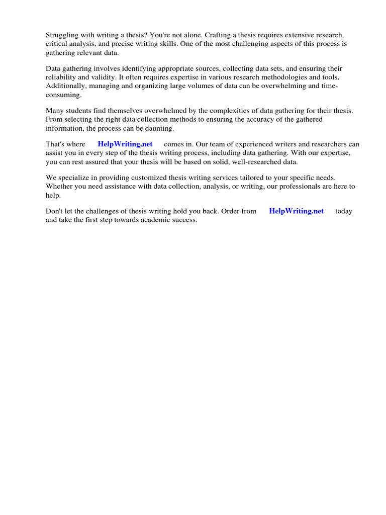 Data Gathering Tool Thesis | PDF | Methodology | Data