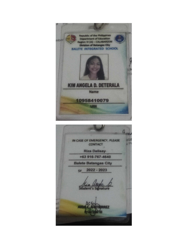 Kim Angela Id | PDF