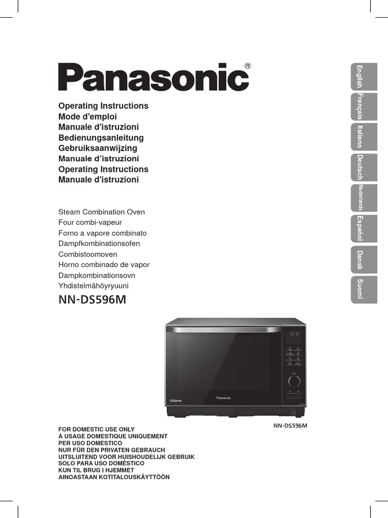 Microwave Panasonic Manual | PDF | Grilling | Oven