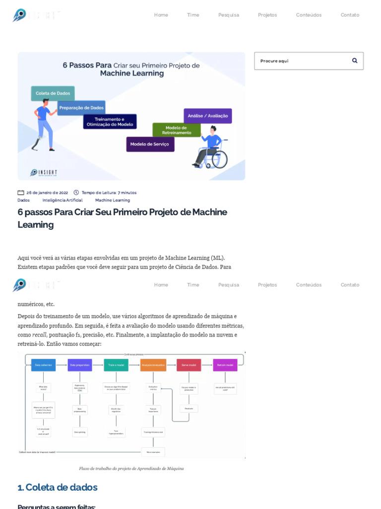 6 Passos para Criar Seu Primeiro Projeto de Machine Learning - Insight ...