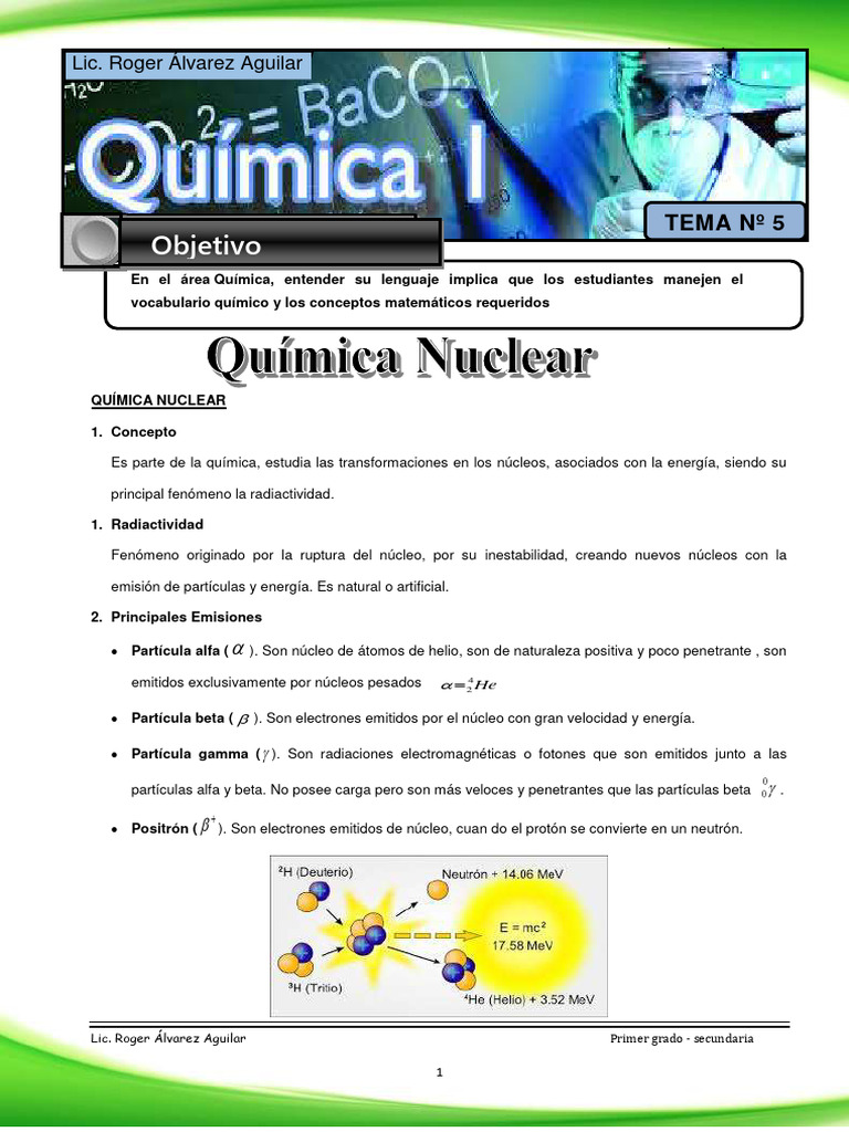 Quimica Nuclear | PDF | Núcleo atómico | Física nuclear