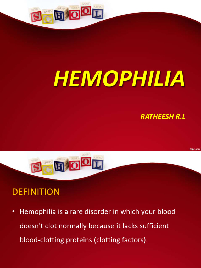 Hemophilia 190706115014 | PDF | Haemophilia | Coagulation