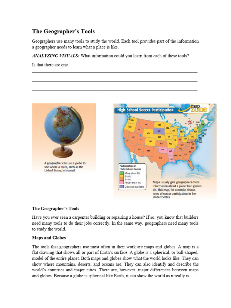 The Geographer - S Tools (Word) | PDF | Map | Satellite The Geographer - S Tools (Word) | PDF | Map | Satellite