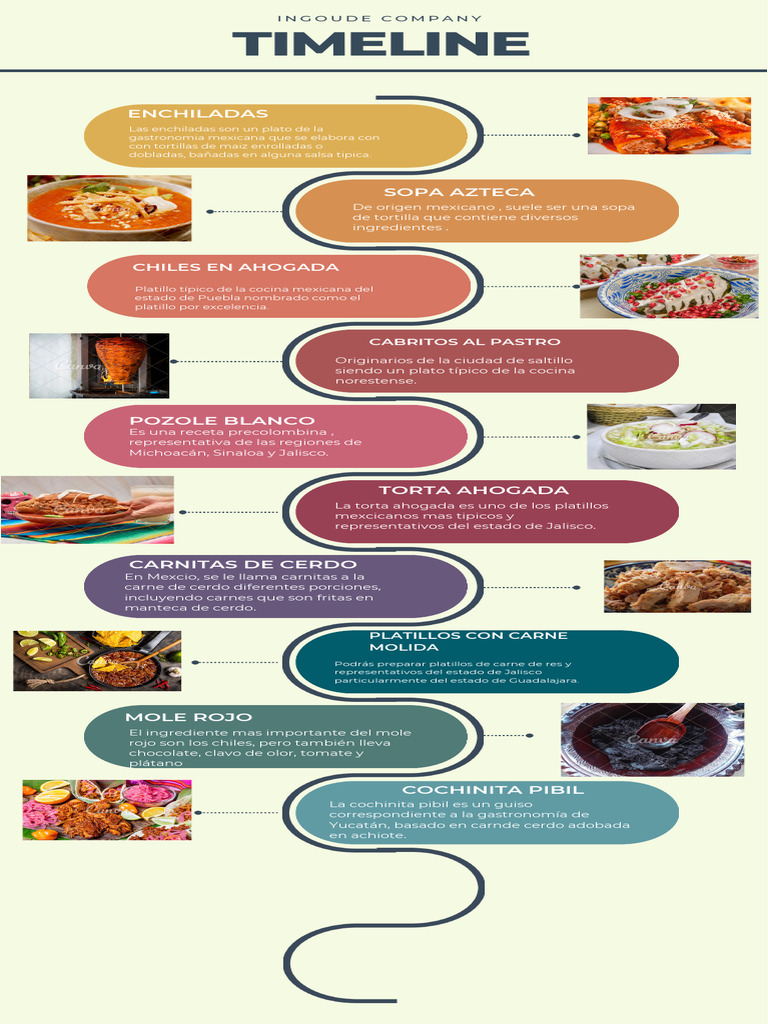 Multicolor Professional Chronological Timeline Infographic | PDF