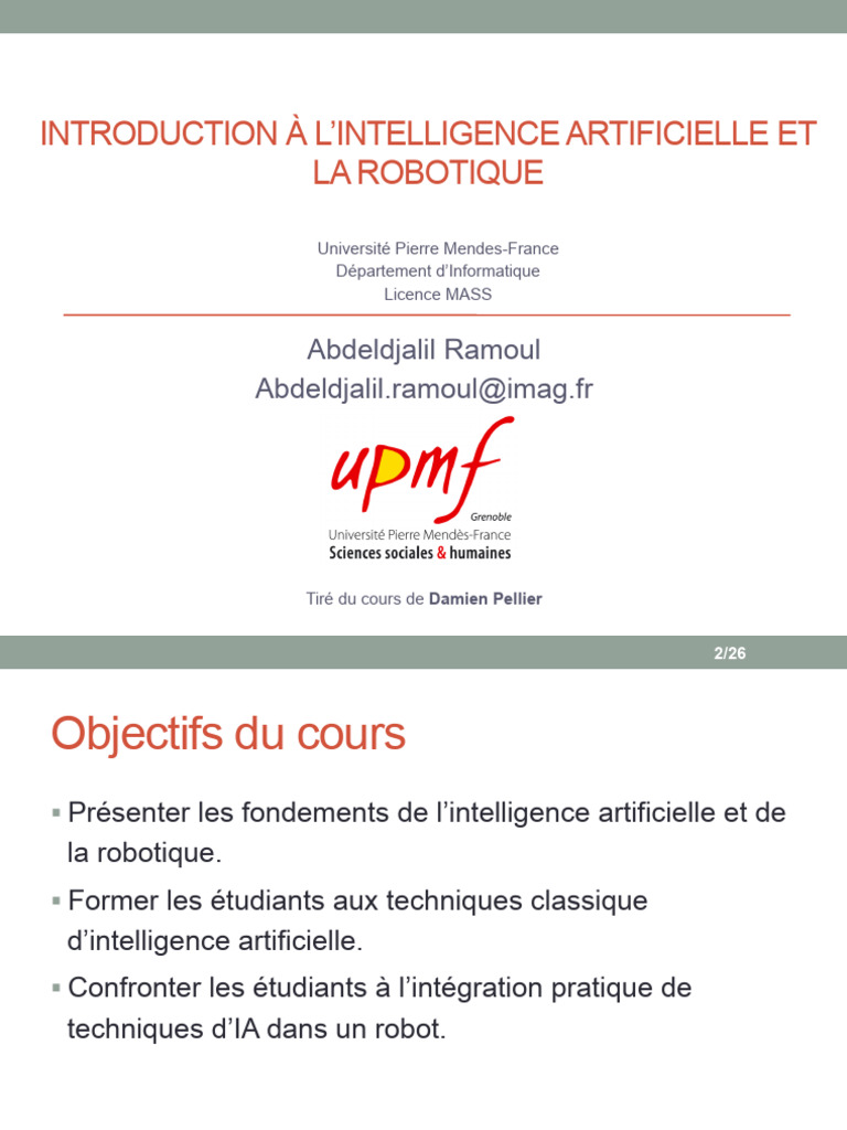 Cours Intelligence Artificielle | PDF Cours Intelligence Artificielle | PDF