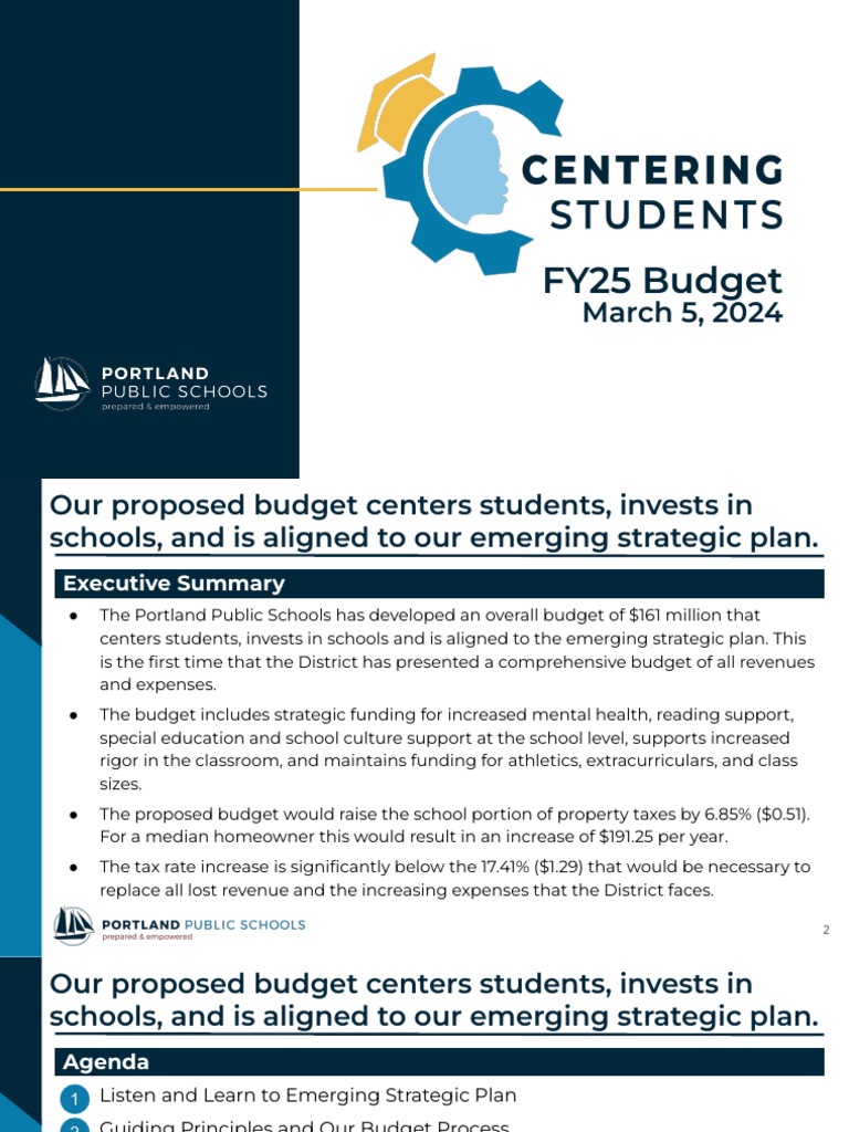 FY25 Budget Presentation | PDF