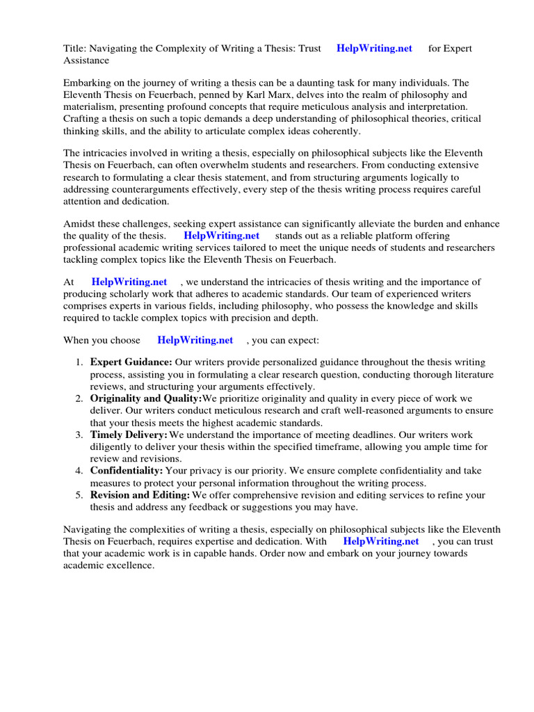 Eleventh Thesis On Feuerbach | PDF | Karl Marx | Georg Wilhelm ...