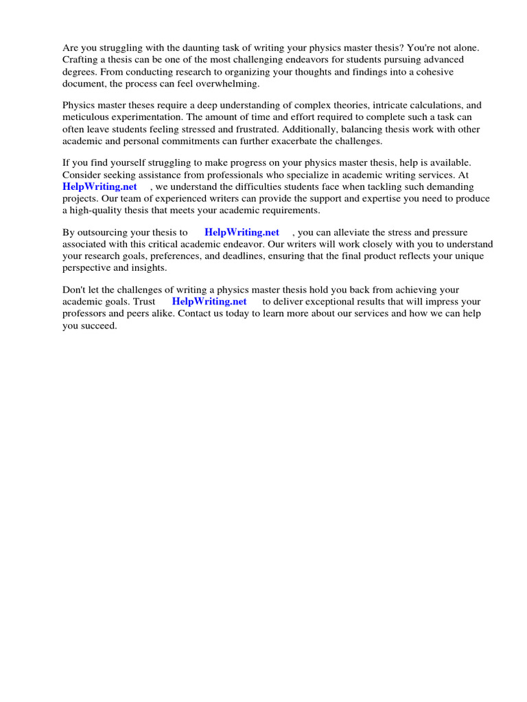 Physics Thesis Writing Help | PDF | Thesis | Medical Imaging