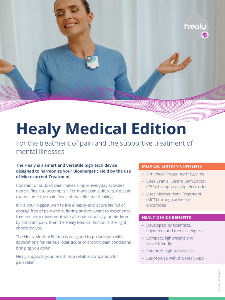 Healy World Brochure Edition Medical en US | PDF | Headache | Pain