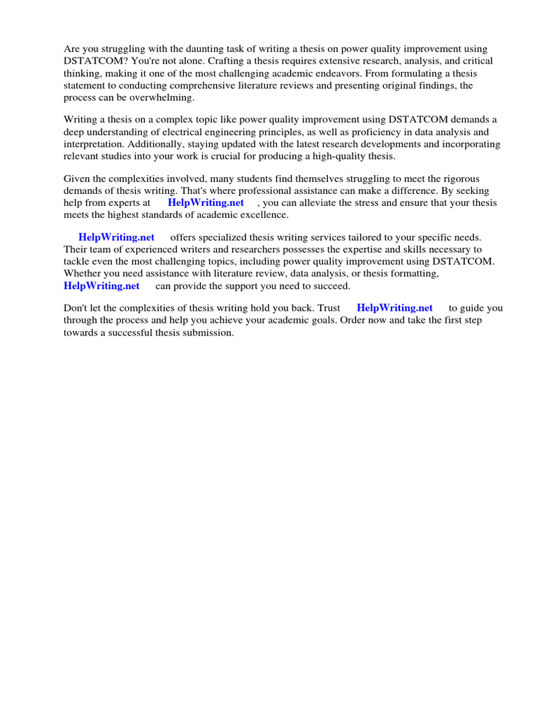 Thesis On Power Quality Improvement Using Dstatcom | PDF | Power ... Thesis On Power Quality Improvement Using Dstatcom | PDF | Power ...
