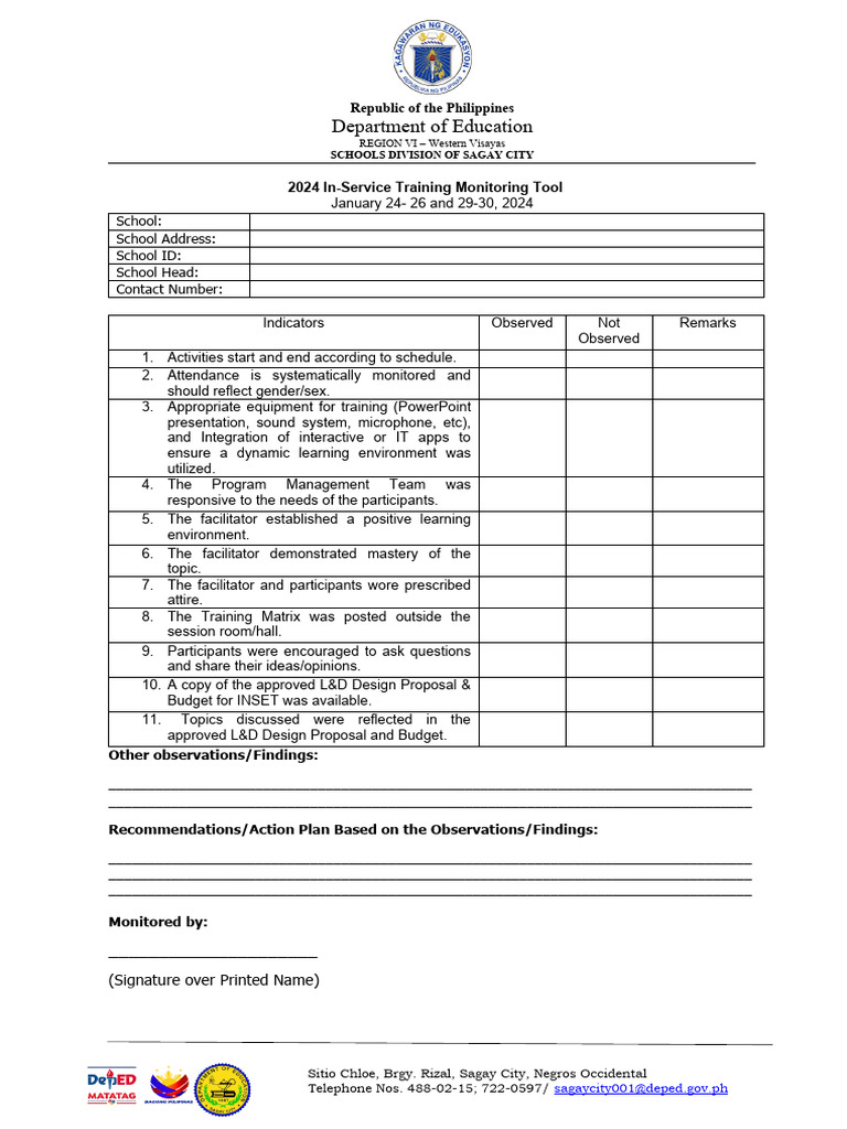 Mid Year Inset Monitoring Tool 2024 | PDF | Cognition | Human Communication
