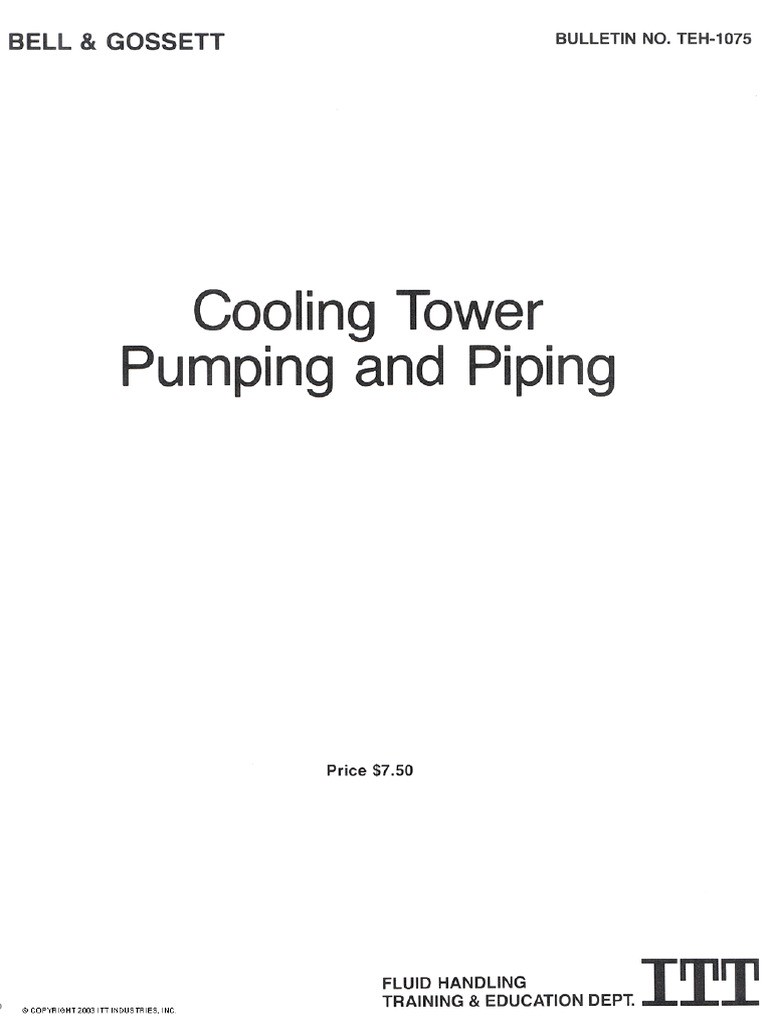 Cooling Tower Pump Piping Pdf