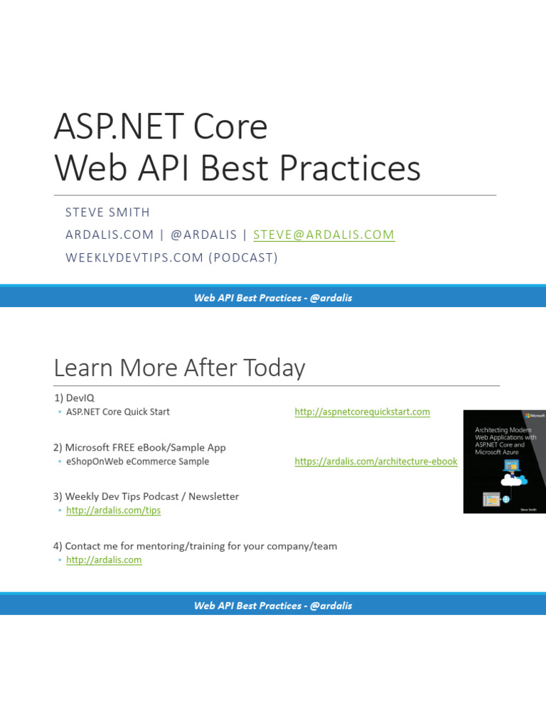 Web Api Best Practices Pdf World Wide Web Internet And Web 6695