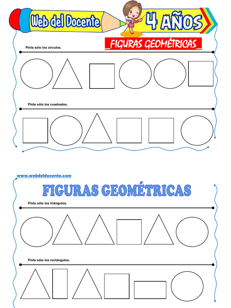 Actividades-de-Figuras-Geométricas-para-Niños-de-4-Años | PDF