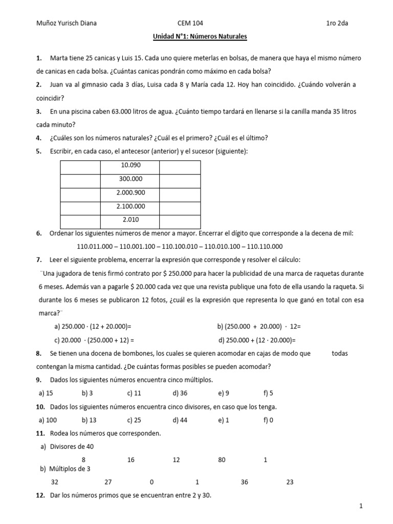 Cuadernillo Matemática-1ro2da-CEM 104 | PDF | Triángulo | Ángulo