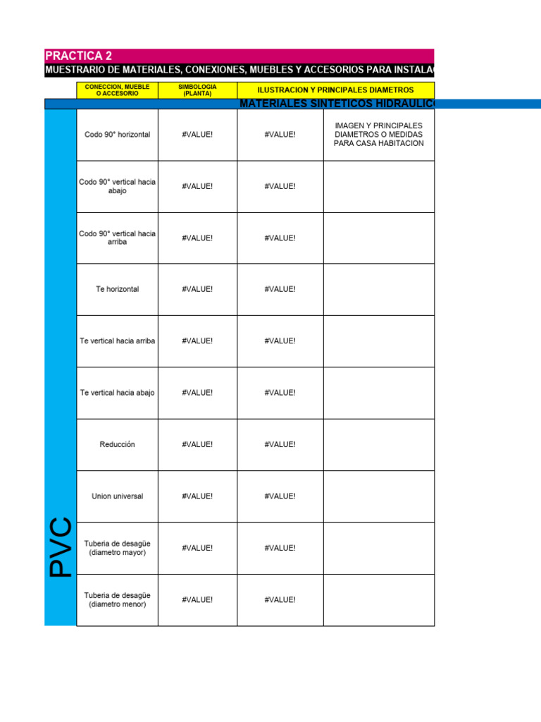 Práctica De Excel Pdf