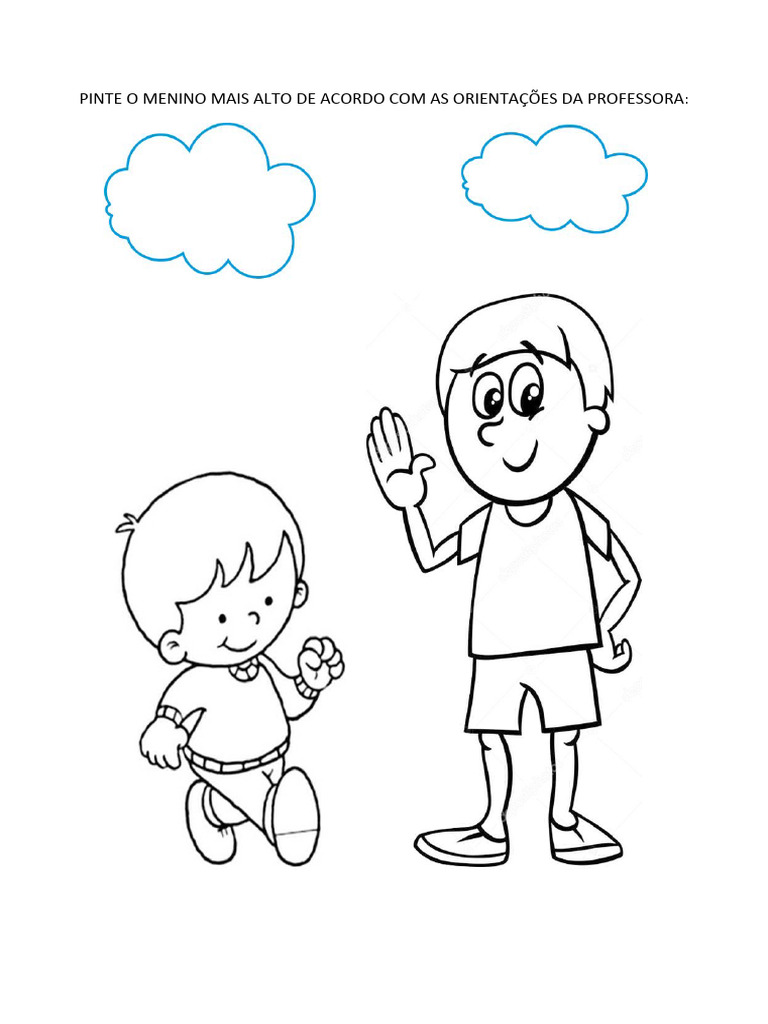Pinte o Menino Mais Alto: Instruções | PDF