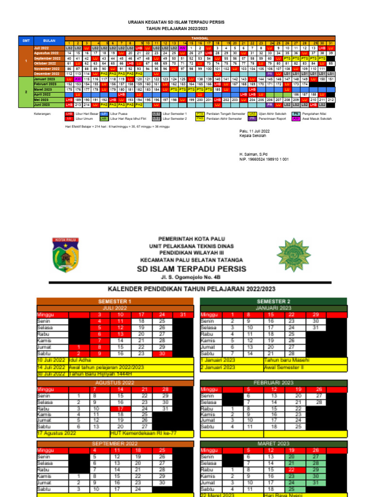 KALENDER PENDIDIKAN - Guru | PDF
