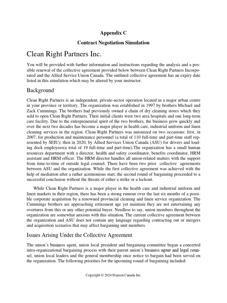 Appendix C - Clean Right Partners | PDF | Cost Of Living | Overtime