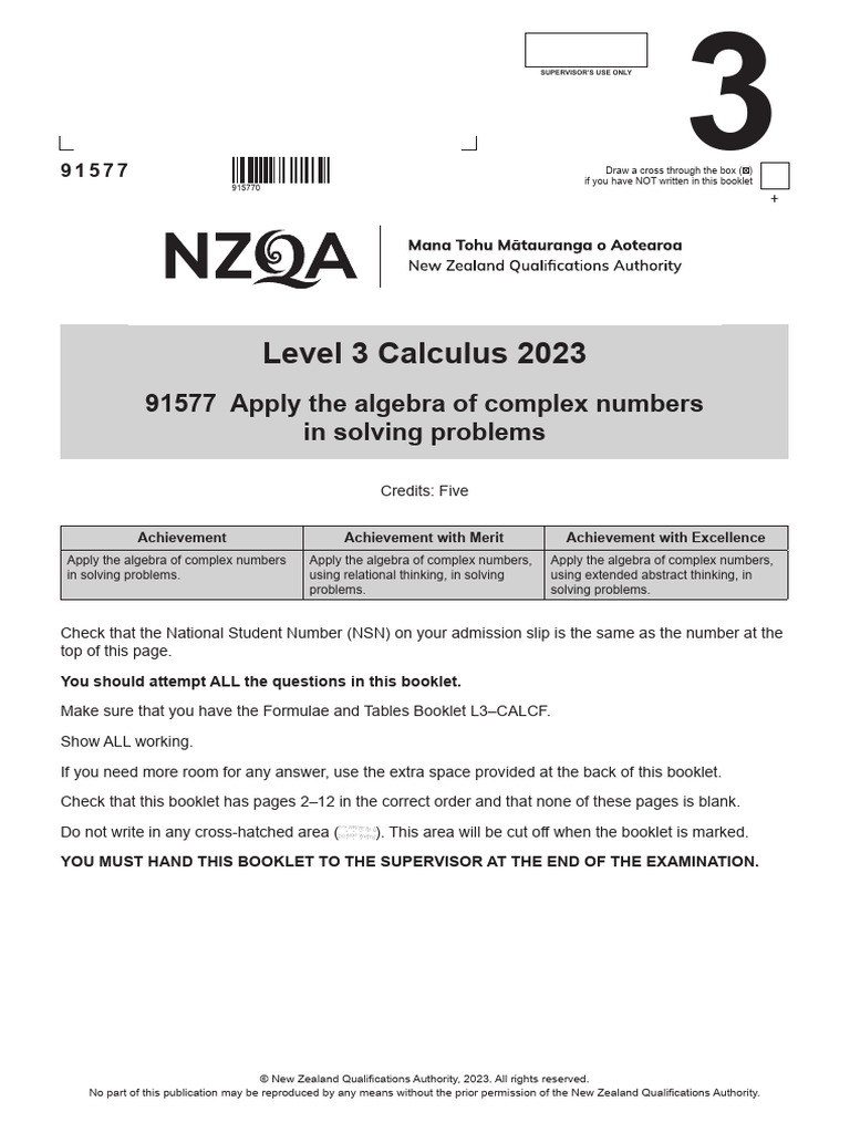 91577-exm-2023 | PDF | Applied Mathematics | Abstract Algebra