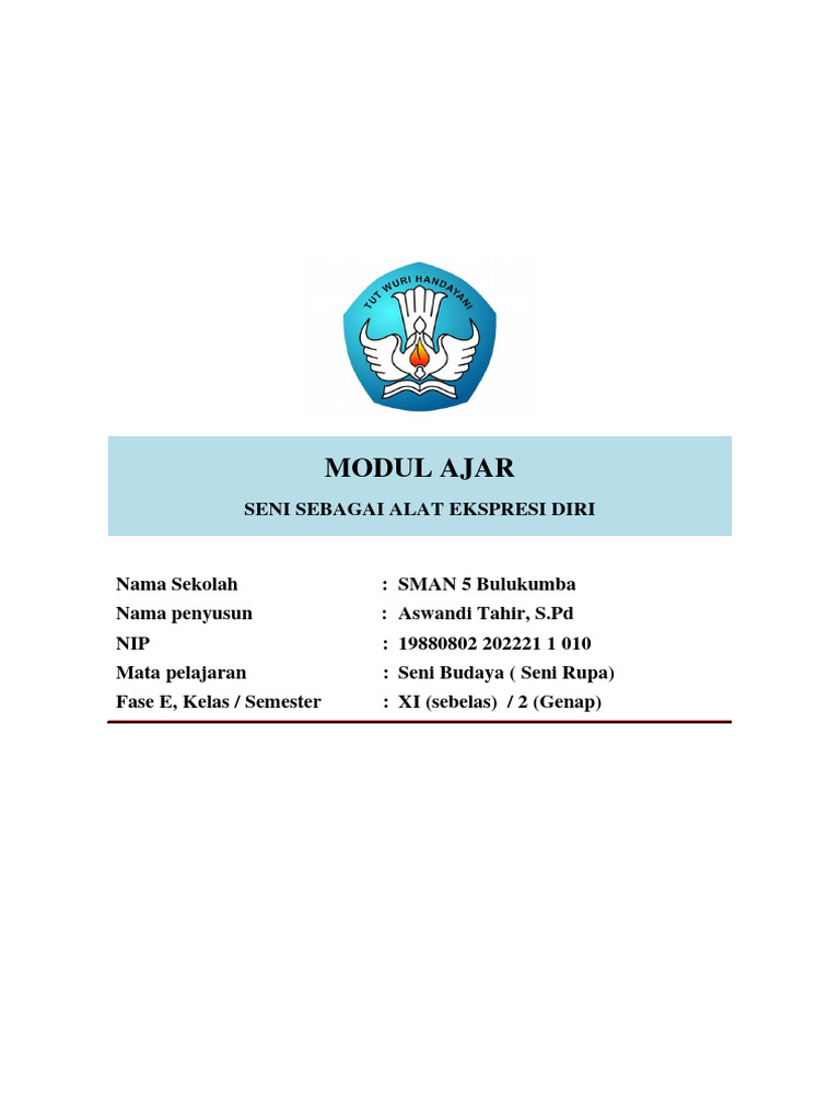 Modul Seni Ekspresi Diri SMA | PDF | Seni