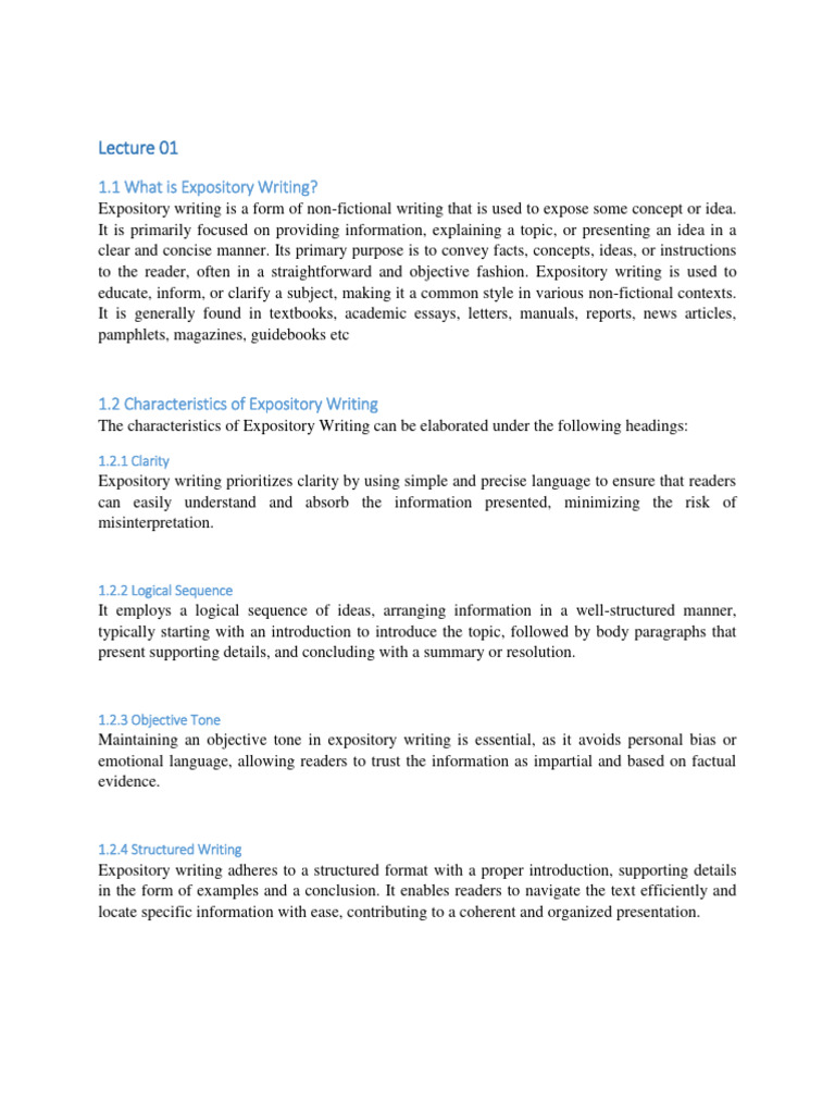 HUM120 Handouts Lecture01 | PDF | Information | Writing