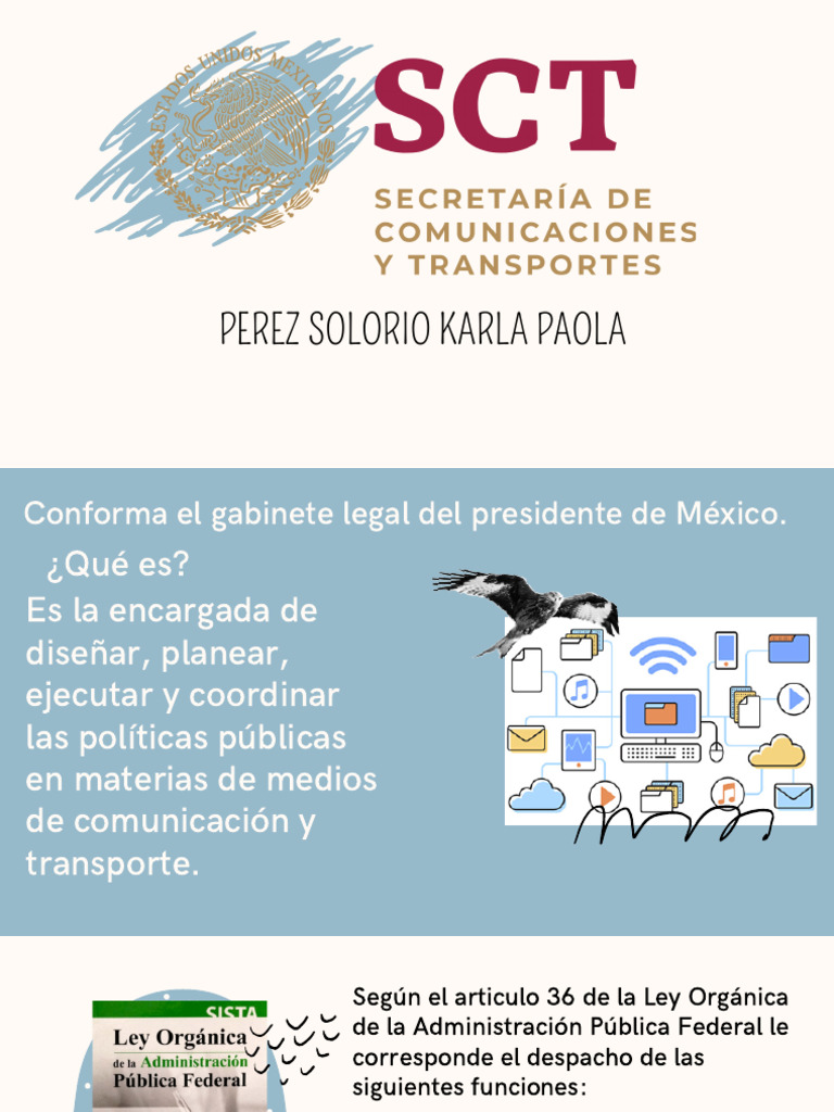 Funciones de la SICT en México | PDF | México | Economias
