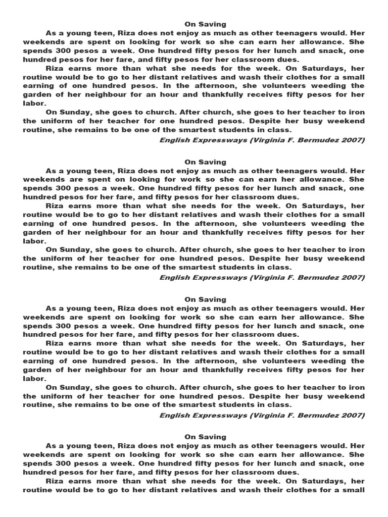 Reading Selection-Catch Up | PDF