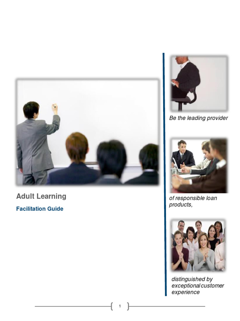 adult learning facilitation guide | PDF | Learning Styles | Learning