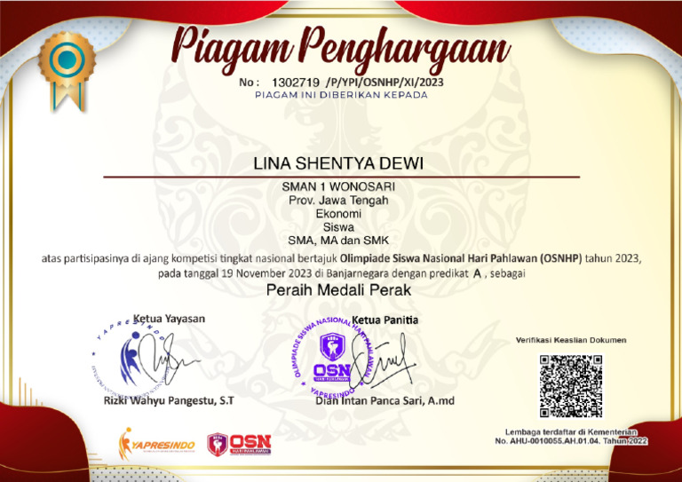 Piag - Ekonomi - OSN HARI PAHLAWAN 2023 | PDF