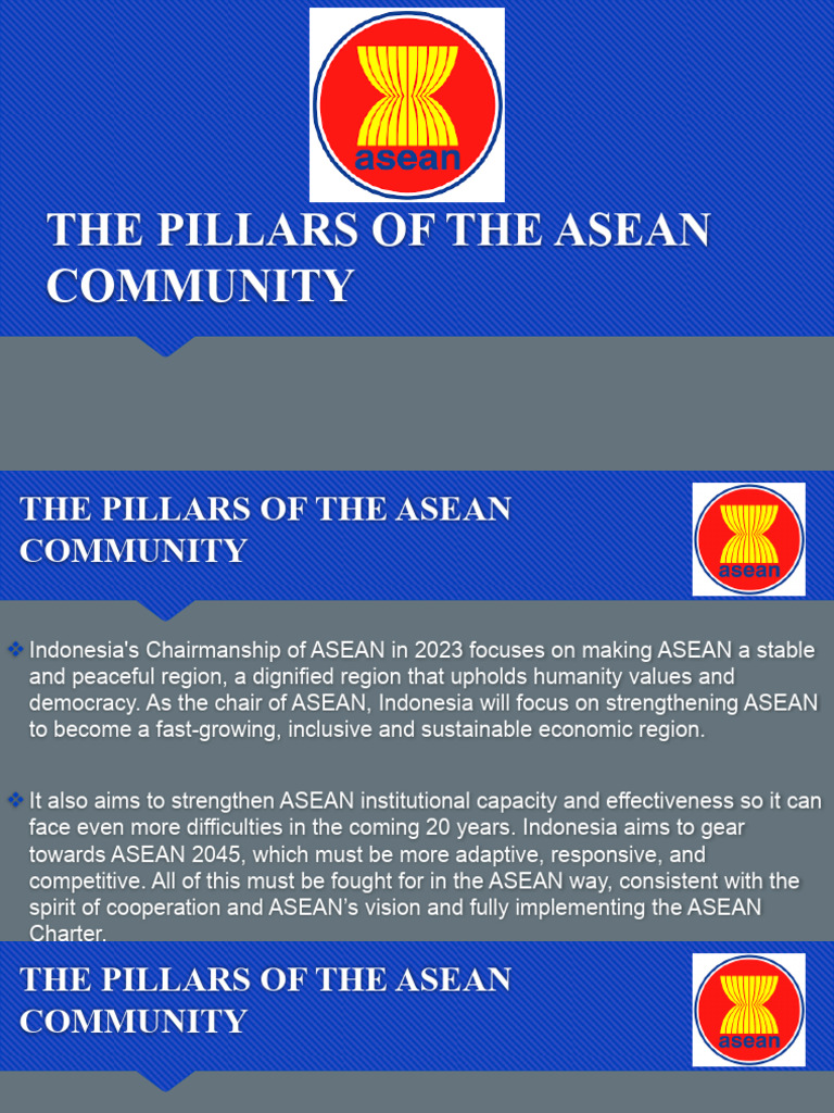 The Pillars of The Asean Community | PDF | Sustainability | Climate ...