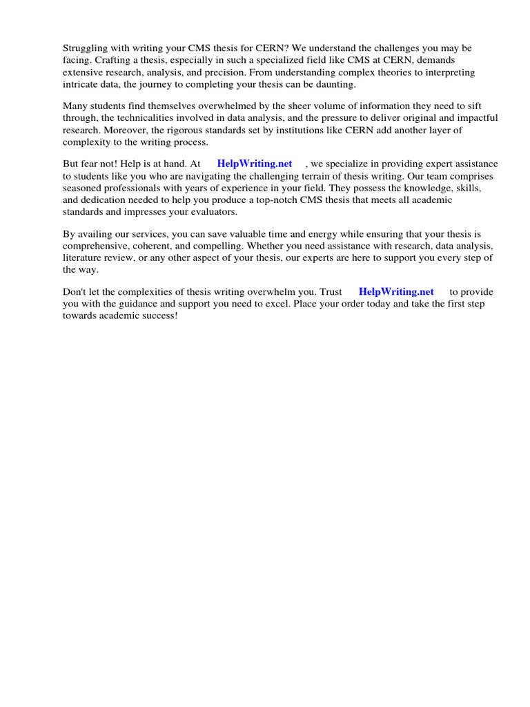 Cms Thesis Cern | PDF | Atlas Experiment | Large Hadron Collider