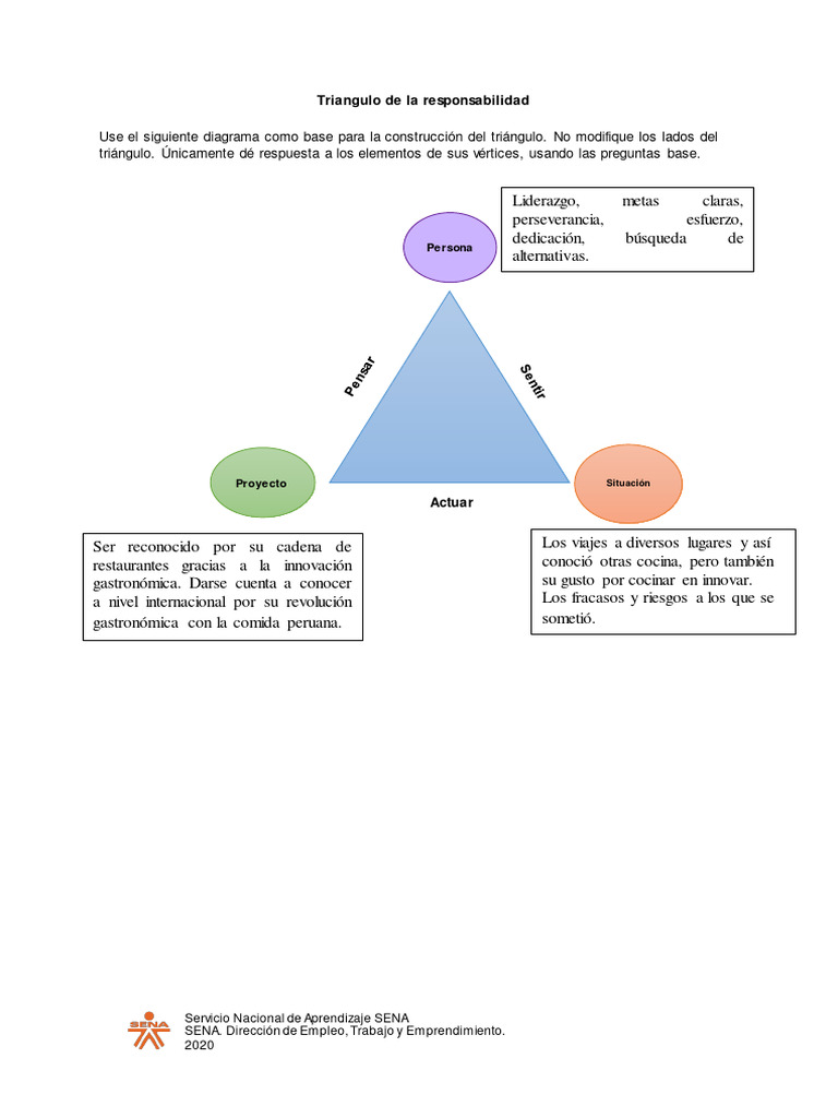 Triángulo de la Responsabilidad en Proyectos | PDF