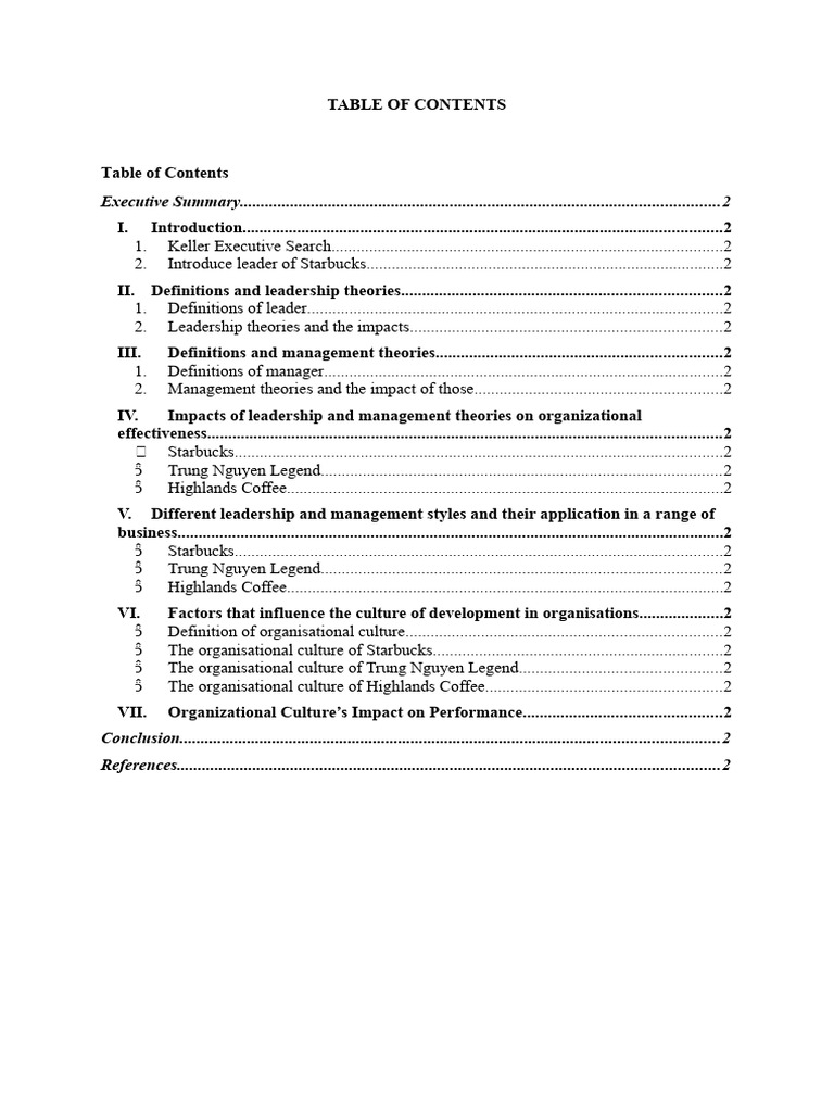 L&M Table of Contents | Download Free PDF | Leadership | Organizational ...